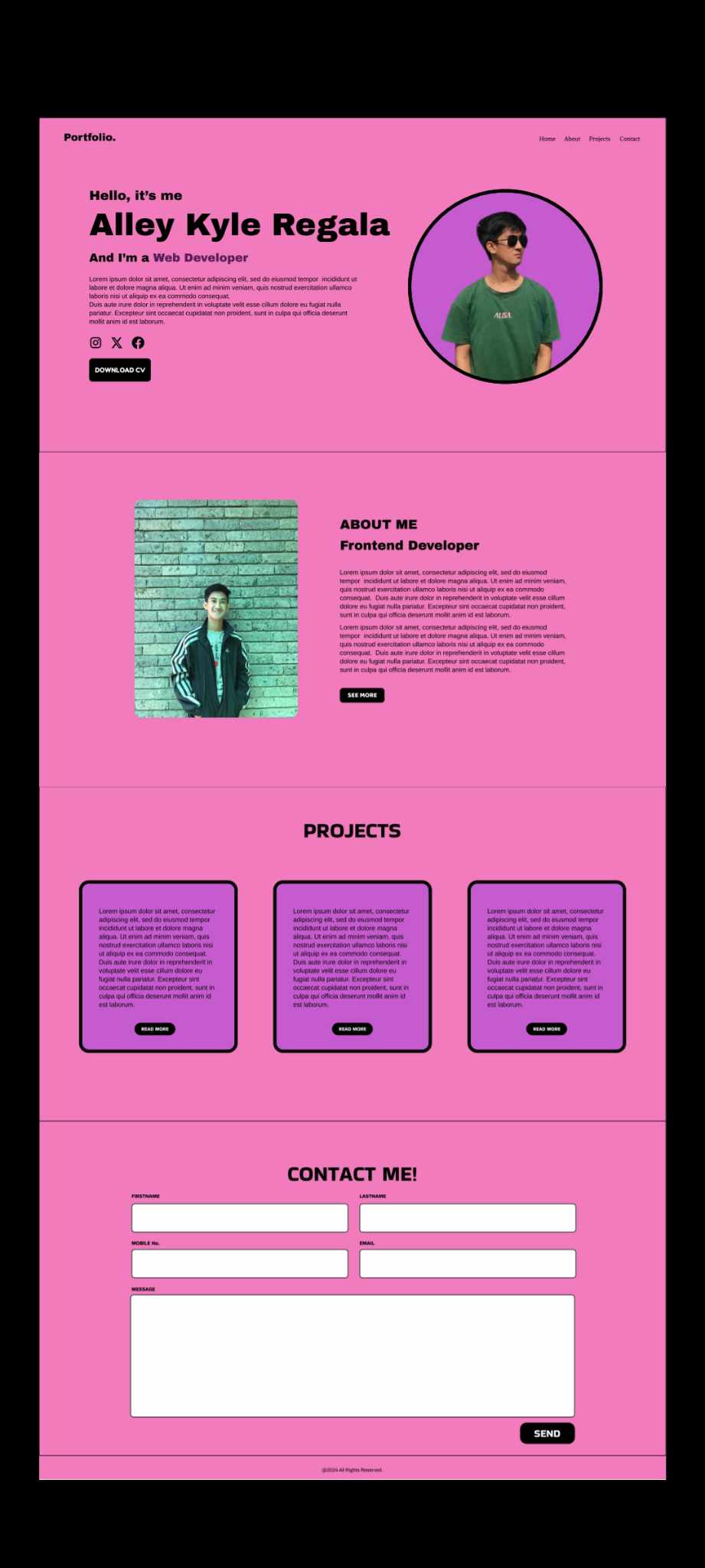 Personal Potfolio Website